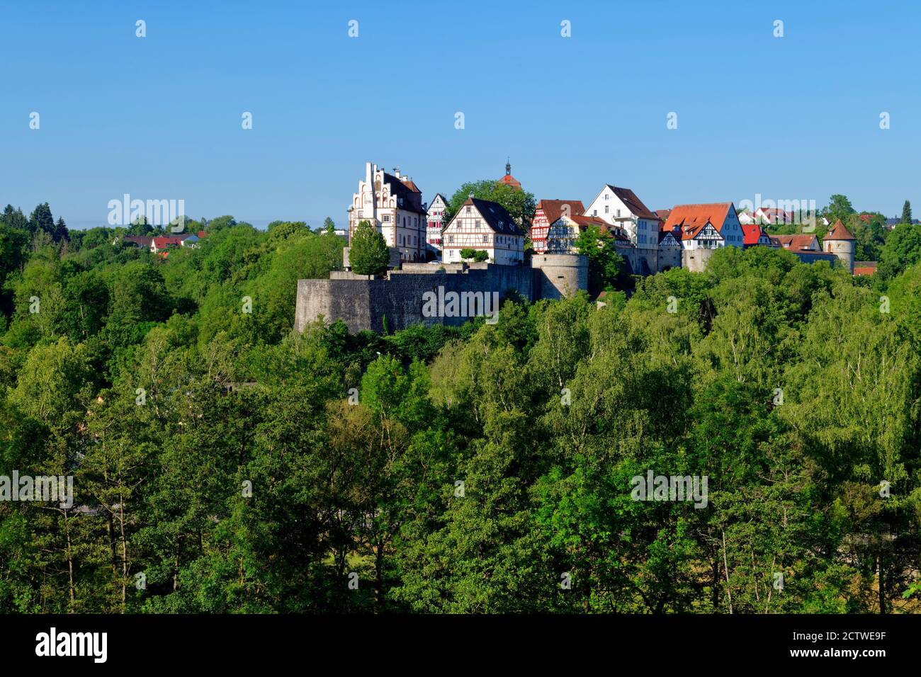 Vellberg in Hohenlohe: Town fortification and castle, Schwäbisch Hall ...