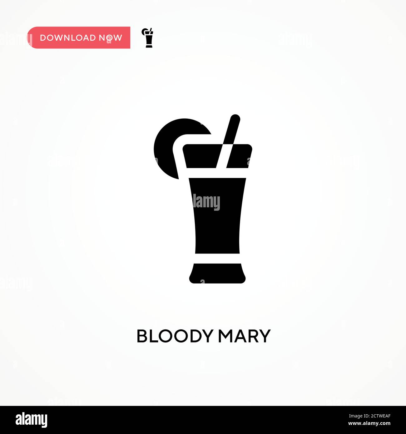 Bloody mary vector icon. . Modern, simple flat vector illustration for ...