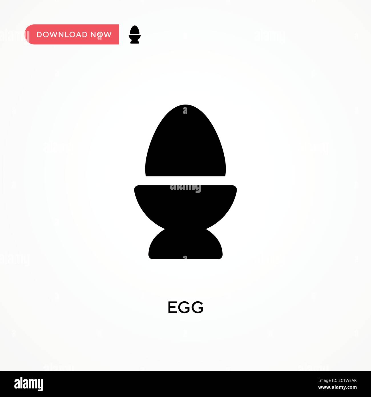 Egg vector icon. . Modern, simple flat vector illustration for web site ...