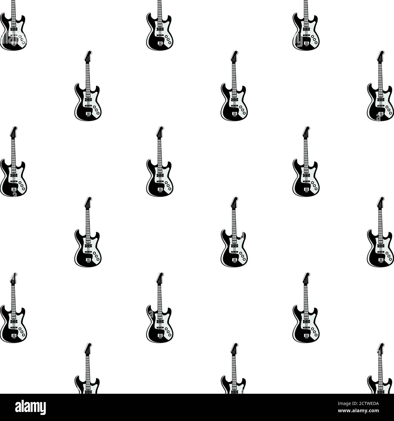 electric guitars instruments musical pattern vector illustration design ...
