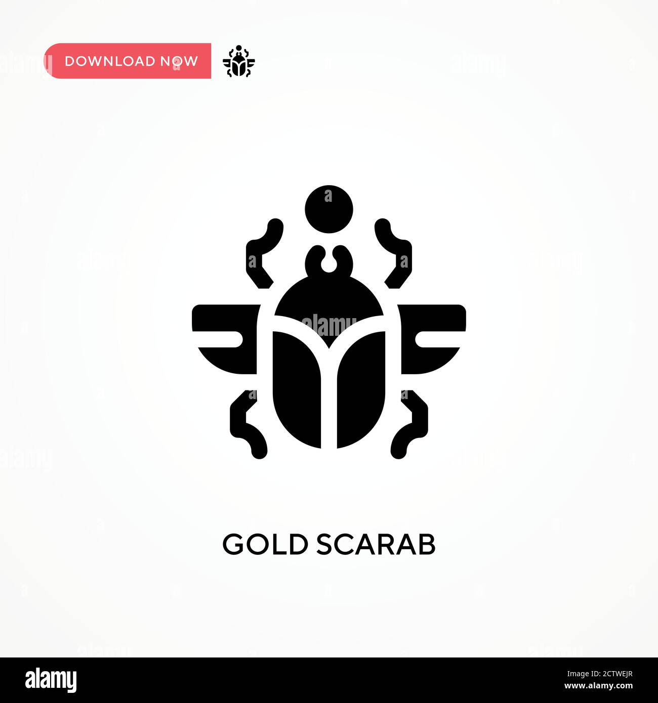 Gold jewel scarab Stock Vector Images - Alamy