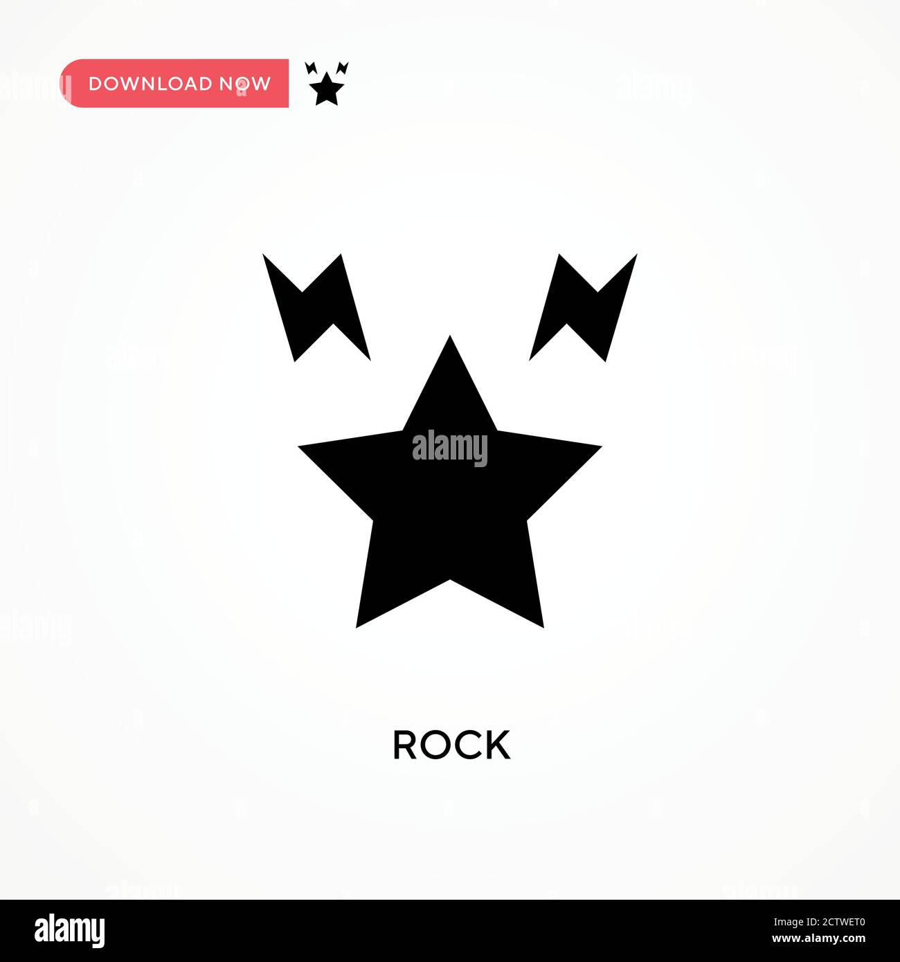Rock vector icon. . Modern, simple flat vector illustration for web ...