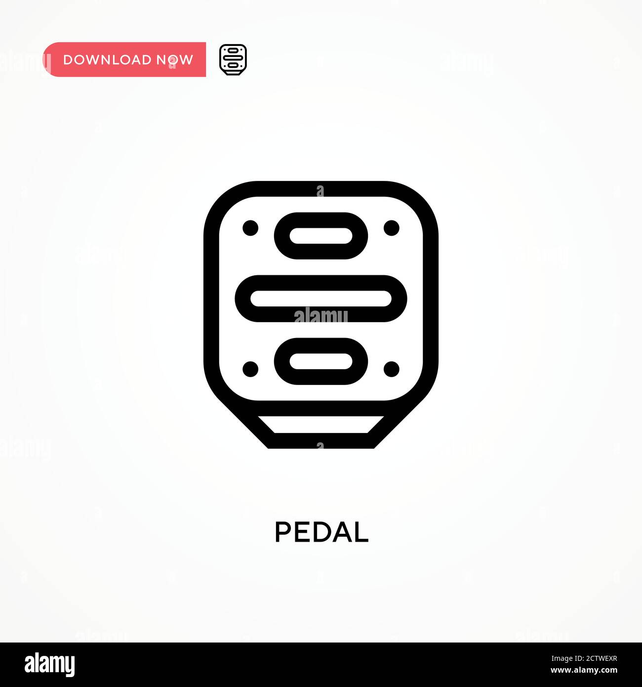 Pedal vector icon. . Modern, simple flat vector illustration for web ...