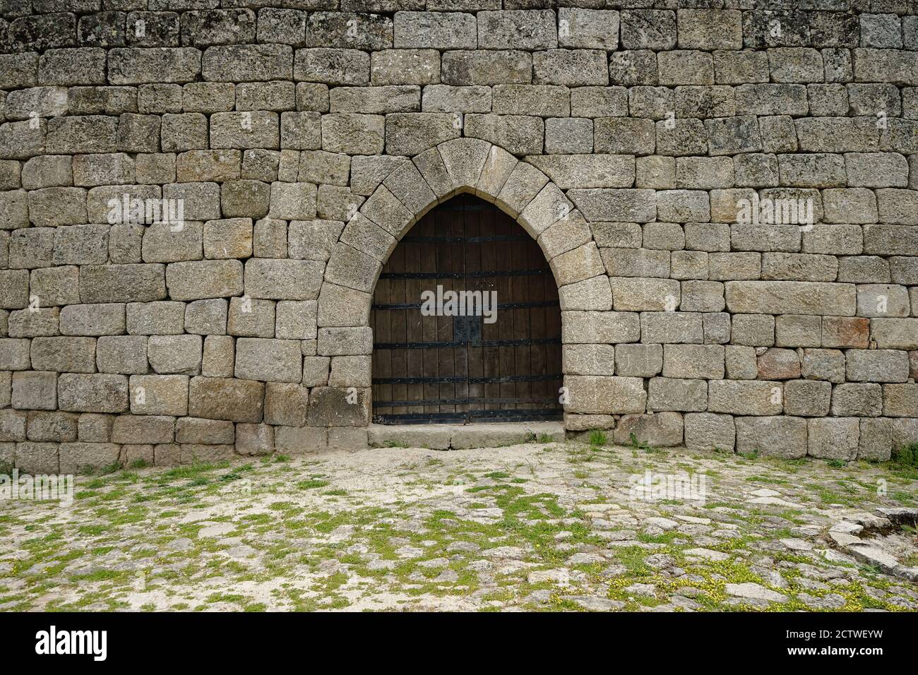 Ancient famous Belmonte Castle in Portugal Stock Photo - Alamy