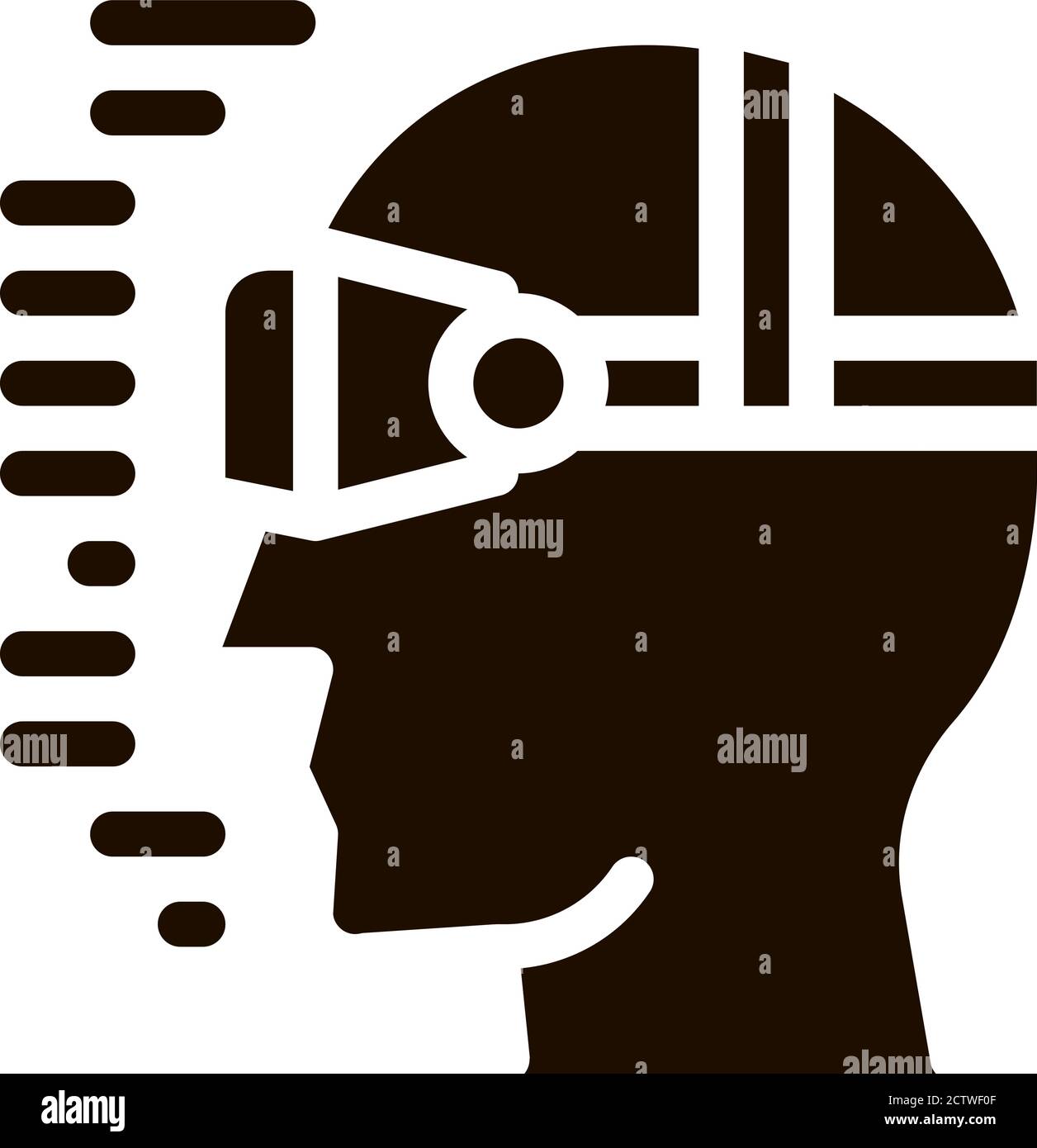 Virtual Artificial Intelligence Vector Sign Icon Stock Vector Image ...