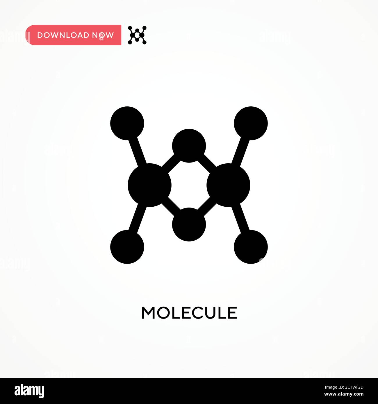 Molecule vector icon. . Modern, simple flat vector illustration for web ...