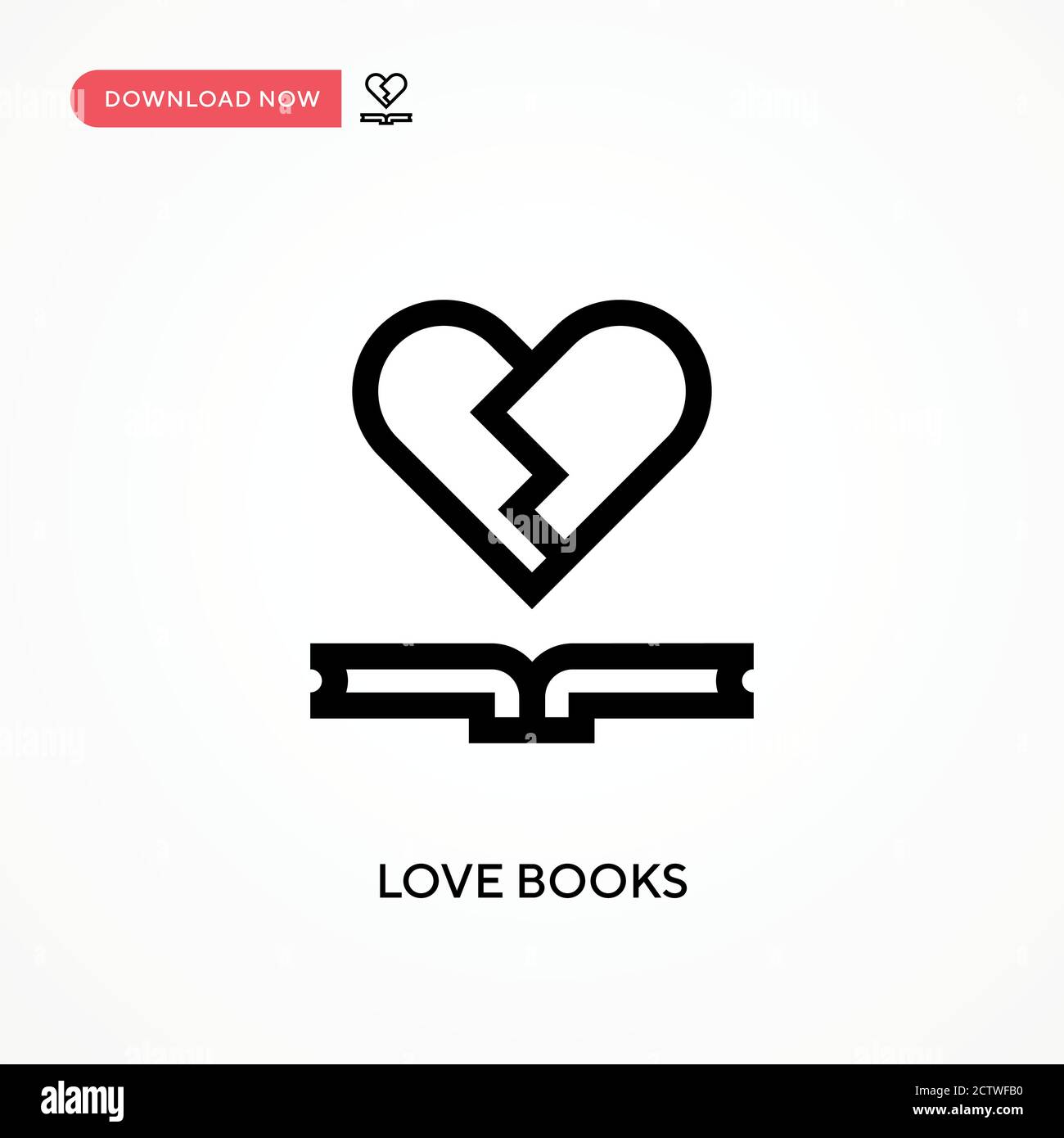 Valentines day bookstore Stock Vector Images - Alamy