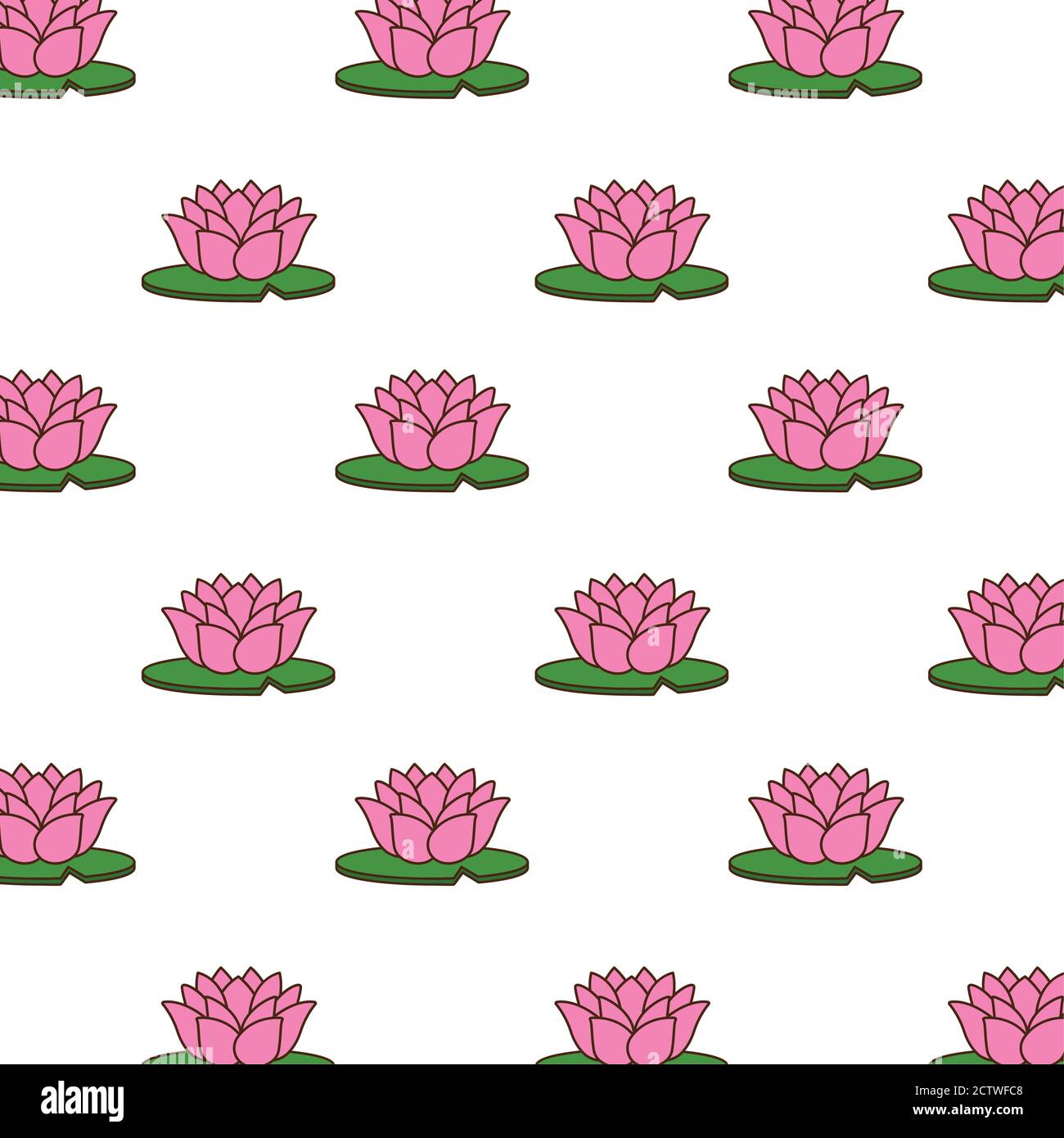pink lotus flowers pattern background vector illustration design Stock ...