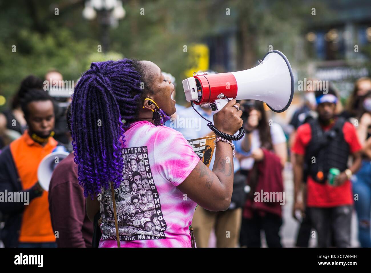 NYC Democratic Socialist of America protest NYC Councilman Cory Johnson ...