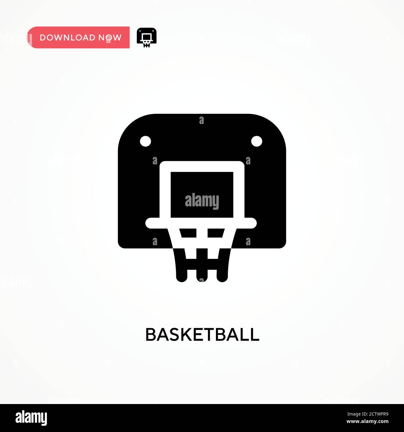 Basketball vector icon. . Modern, simple flat vector illustration for ...