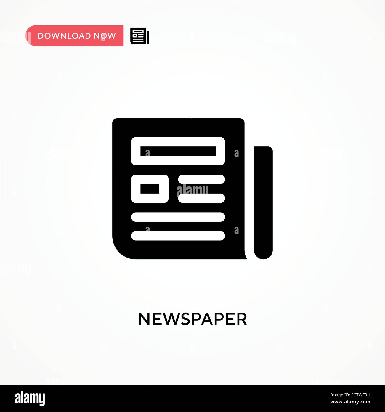 Newspaper vector icon. . Modern, simple flat vector illustration for ...
