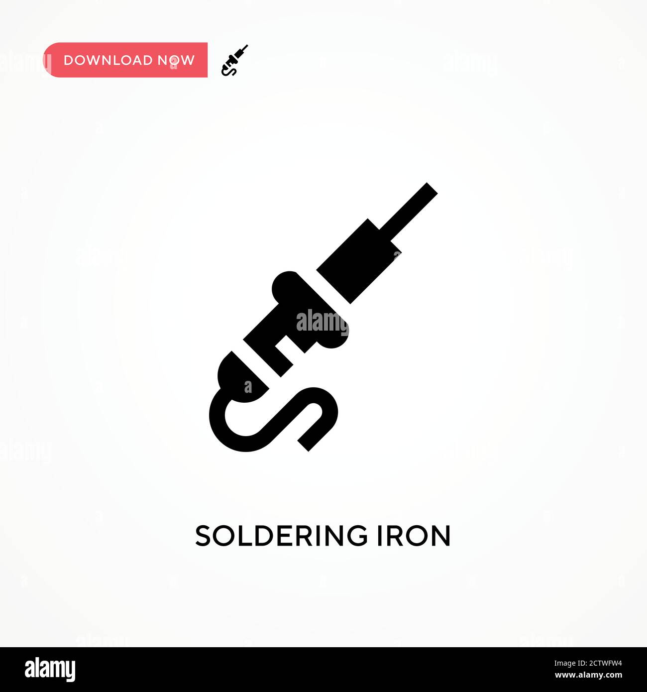 Soldering iron vector icon. . Modern, simple flat vector illustration ...