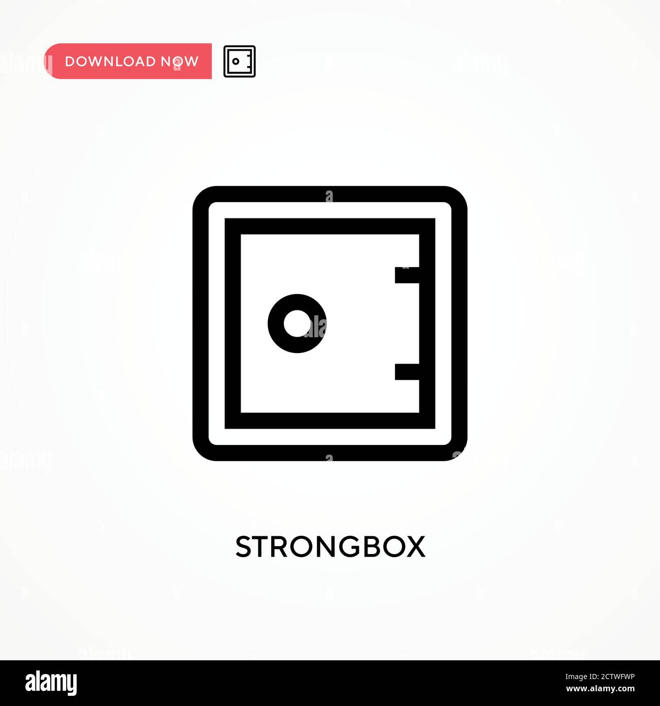 Strongbox vector icon. . Modern, simple flat vector illustration for web site or mobile app ...