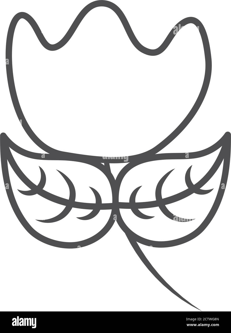 Flower Petal Outline Clip Art