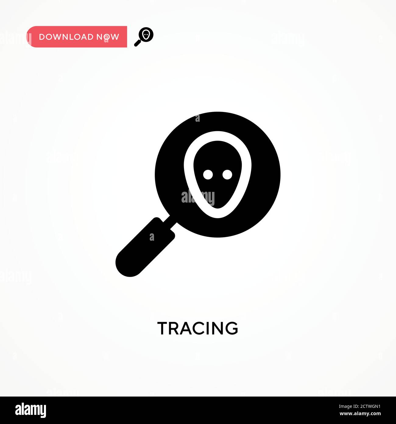Tracing vector icon. . Modern, simple flat vector illustration for web ...