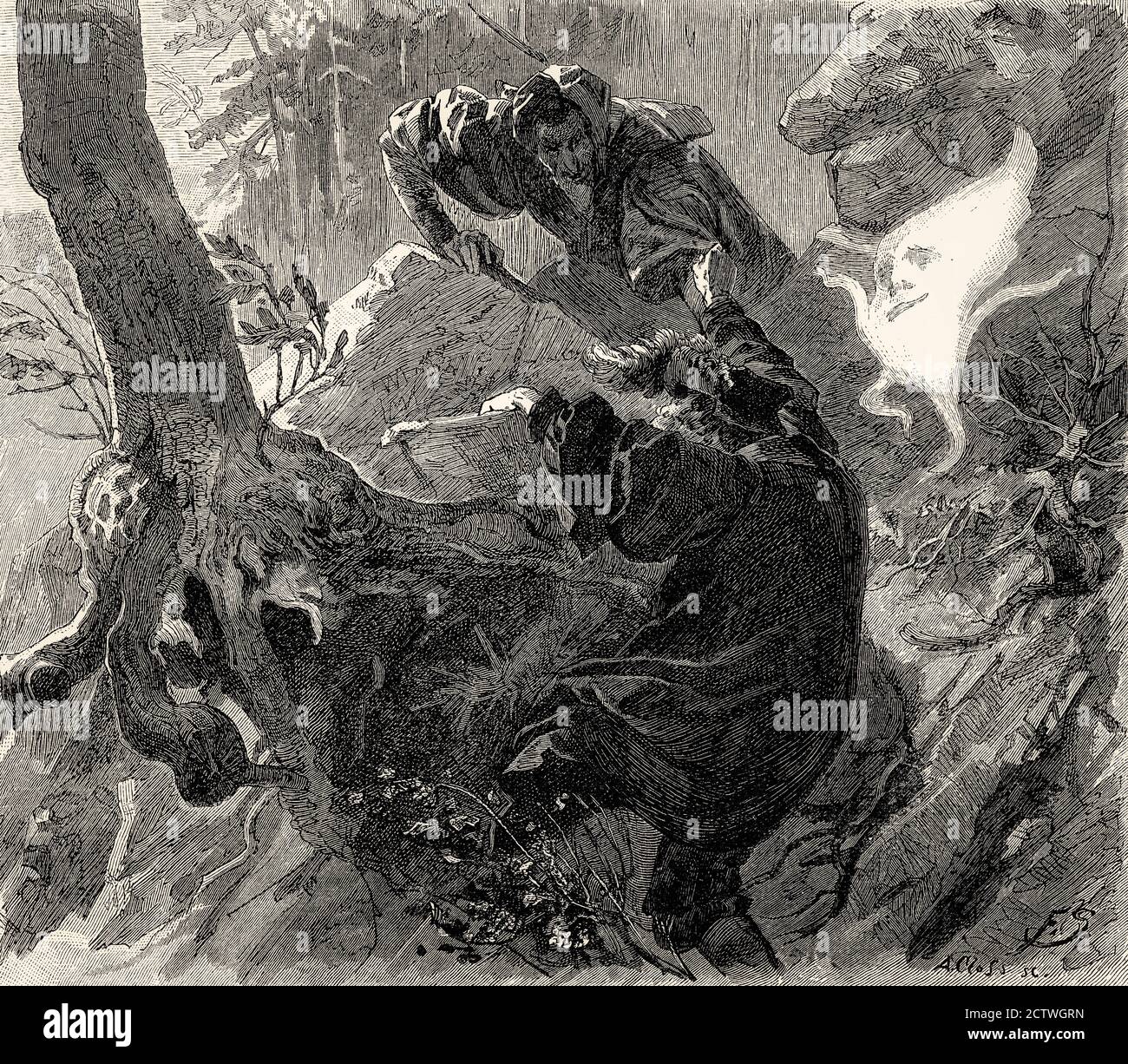 Walpurgis Night, first part of the tragic play Faust by Johann Wolfgang ...