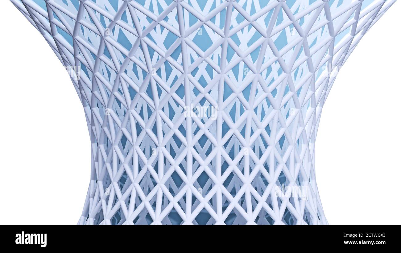 background frame architectural construction complex bend. 3d rendering ...