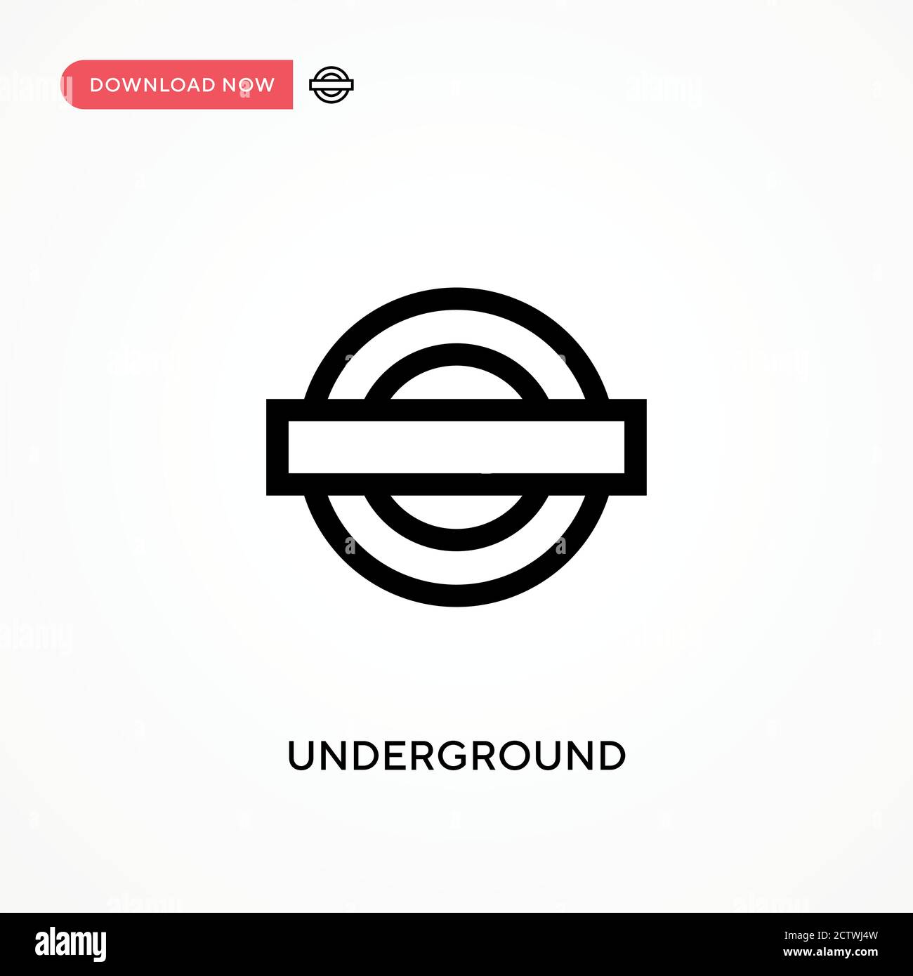 Underground vector icon. . Modern, simple flat vector illustration for ...