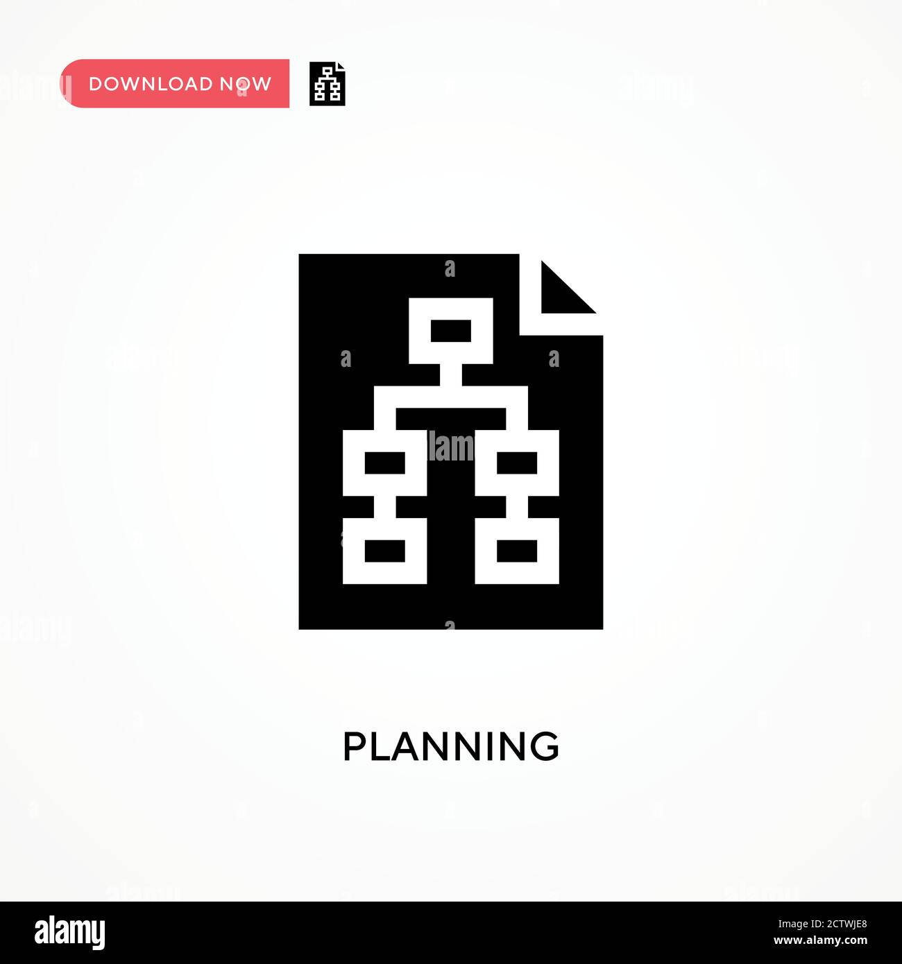 Planning vector icon. . Modern, simple flat vector illustration for web ...