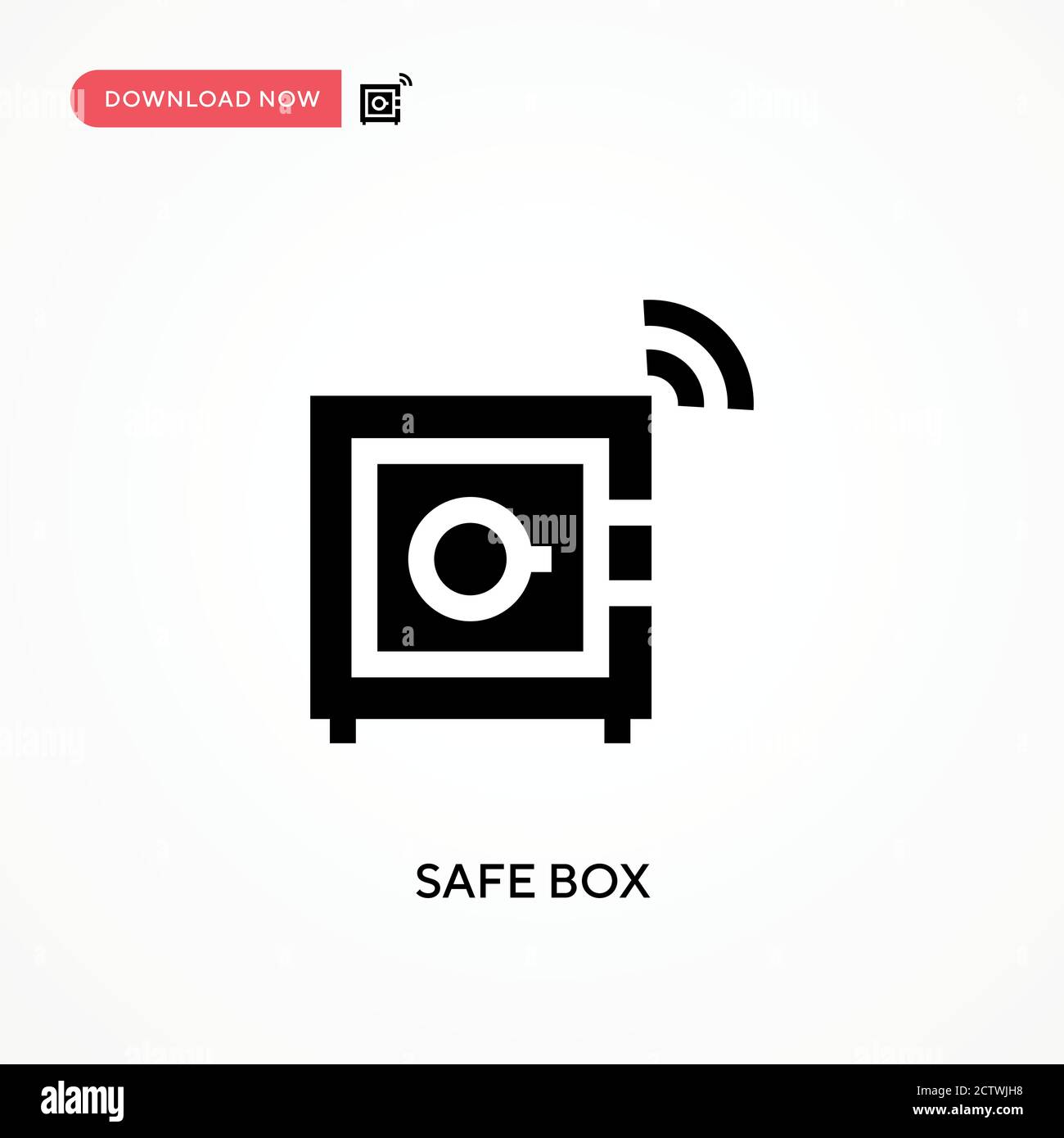 Safe box vector icon. . Modern, simple flat vector illustration for web ...