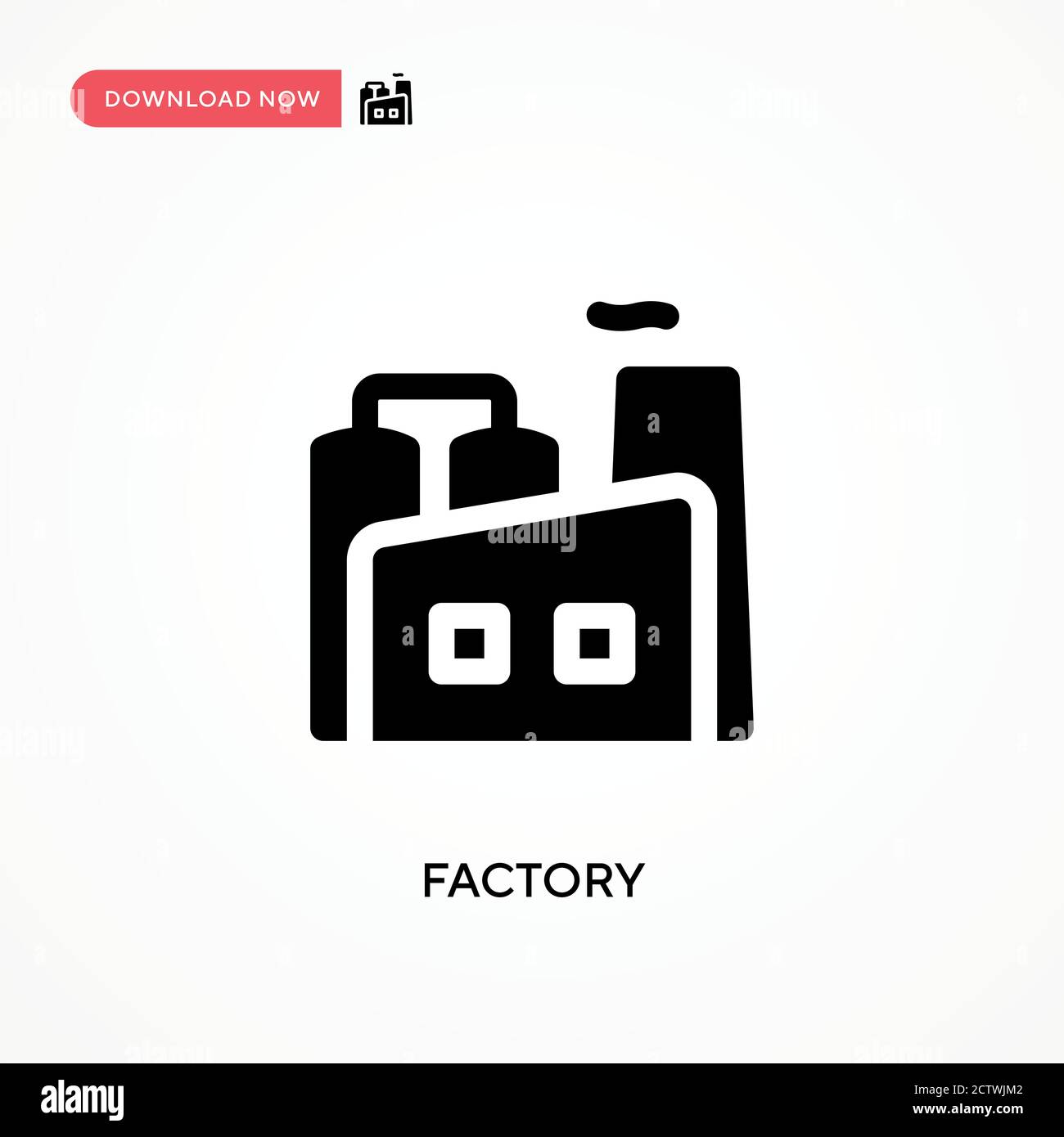 Factory vector icon. . Modern, simple flat vector illustration for web ...