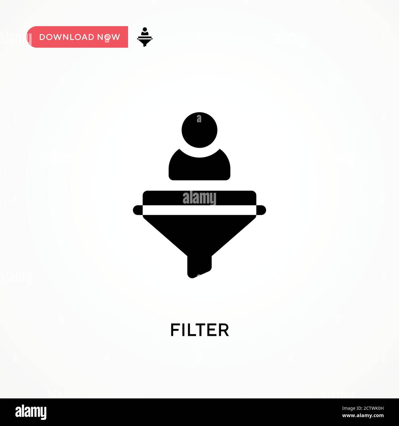 Filter vector icon. . Modern, simple flat vector illustration for web ...