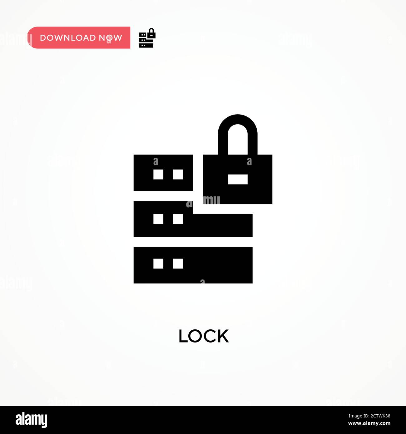 Lock vector icon. . Modern, simple flat vector illustration for web ...