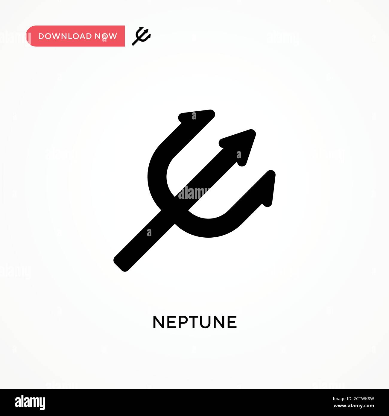 Neptune vector icon. . Modern, simple flat vector illustration for web ...