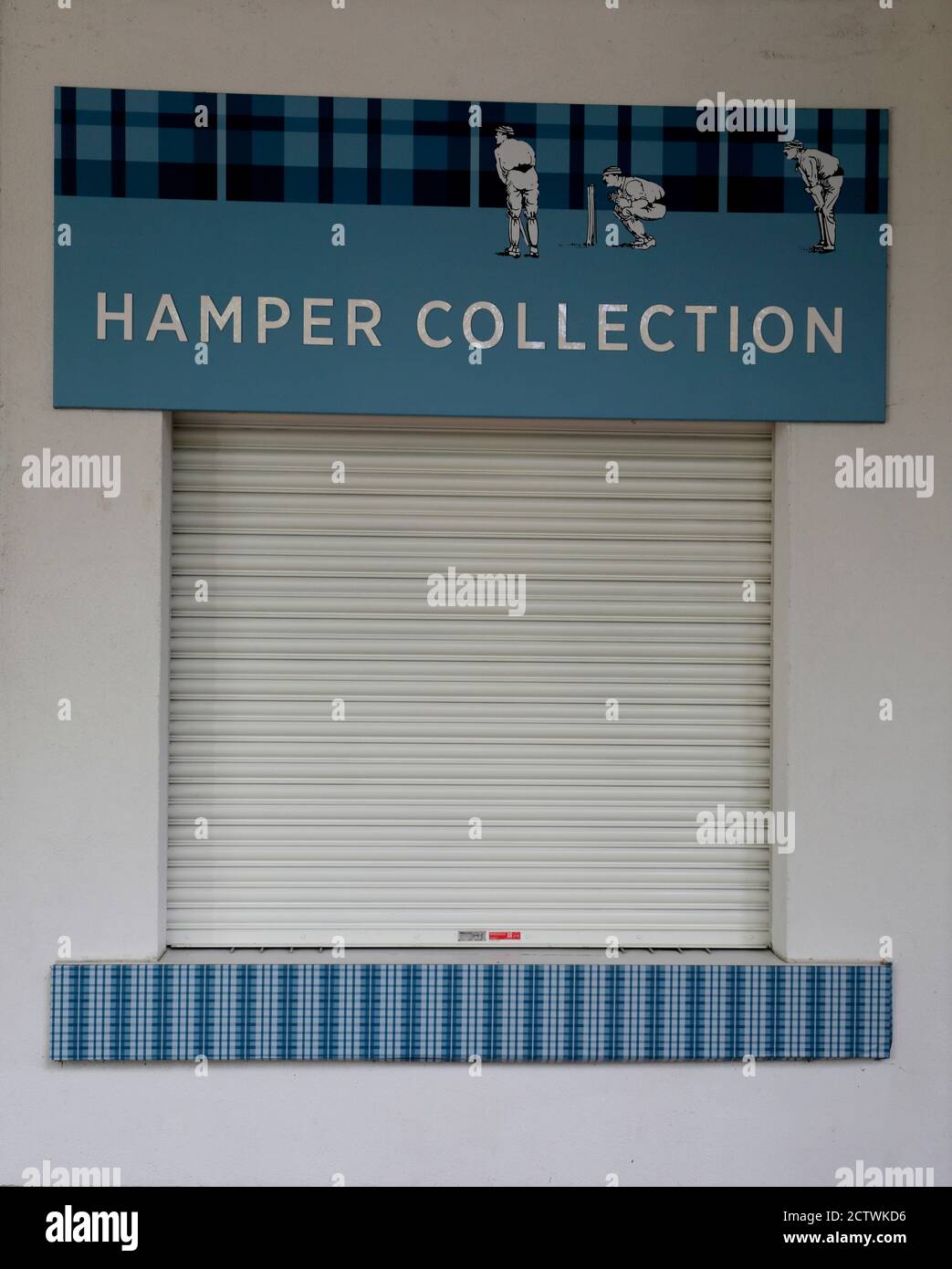 A closed hamper collection point as there are no fans allowed inside ...