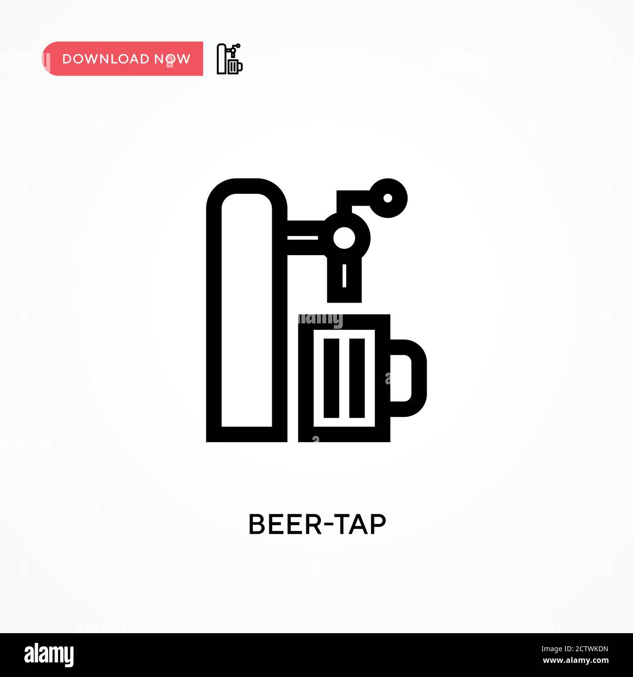 Beer pump illustration Stock Vector Images - Alamy