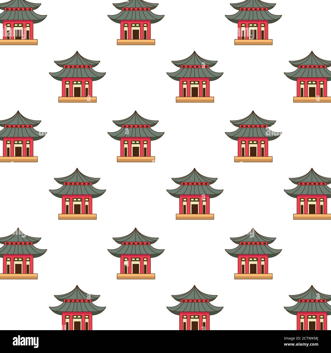 Japanese castles Stock Vector Images - Alamy