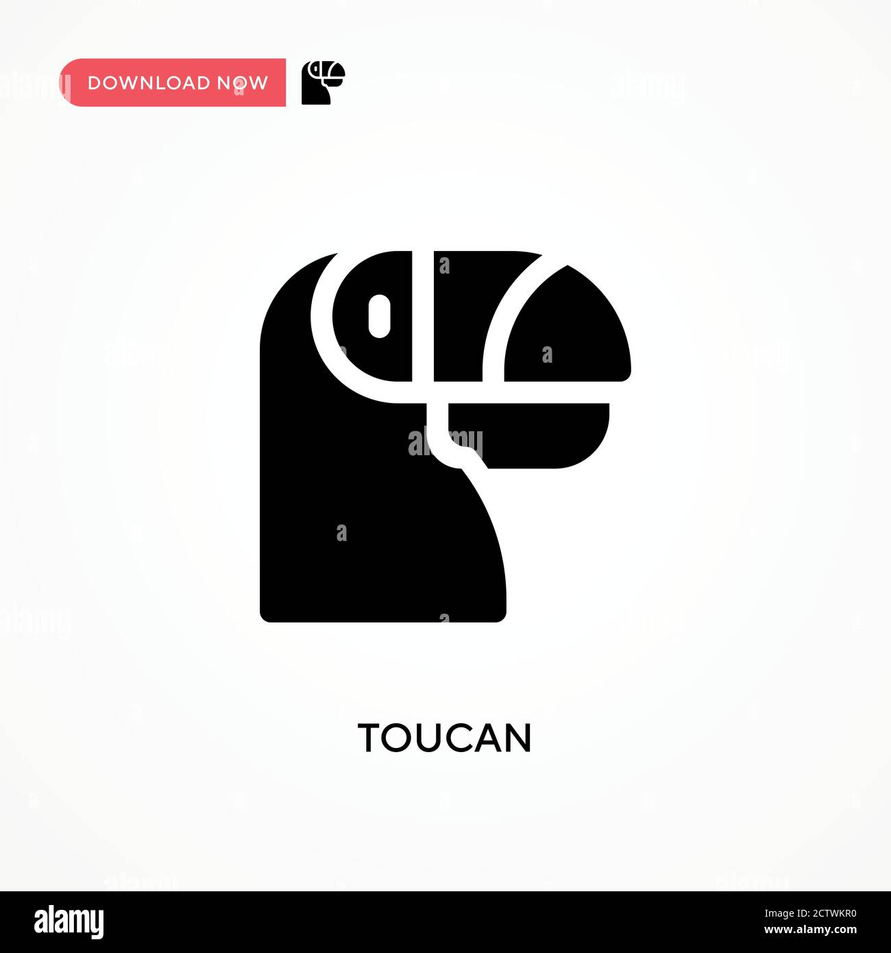 Toucan vector icon. . Modern, simple flat vector illustration for web ...