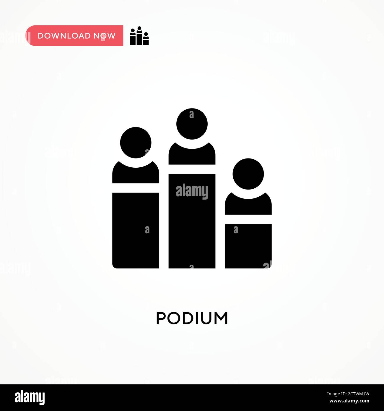 Podium vector icon. . Modern, simple flat vector illustration for web ...