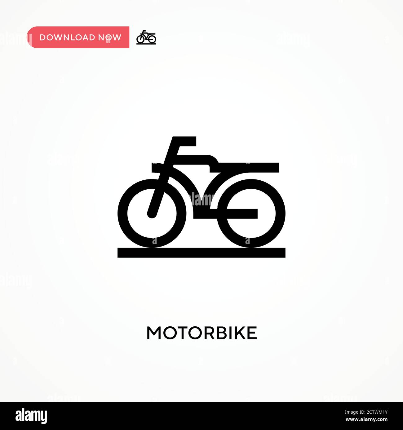 Motorbike vector icon. . Modern, simple flat vector illustration for ...