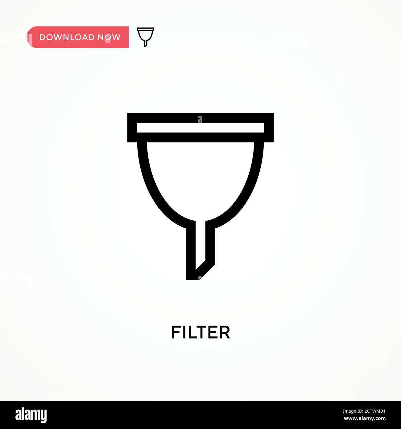 Filter vector icon. . Modern, simple flat vector illustration for web ...