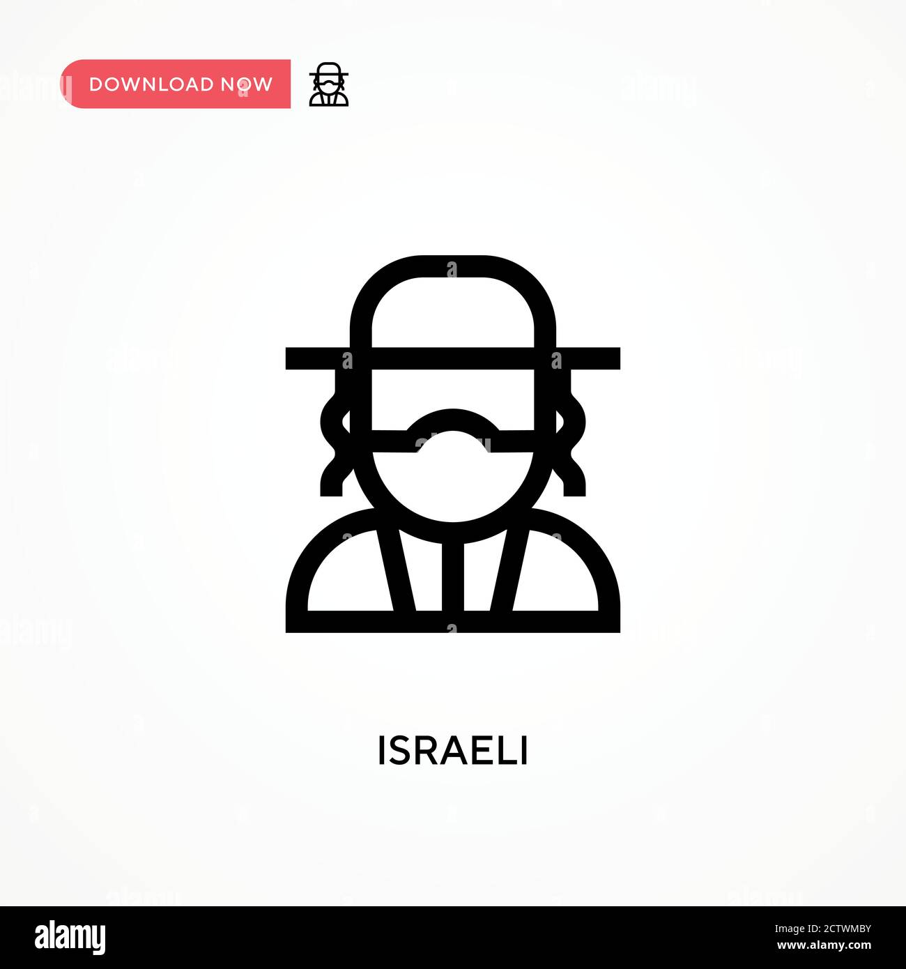 Israeli vector icon. . Modern, simple flat vector illustration for web ...