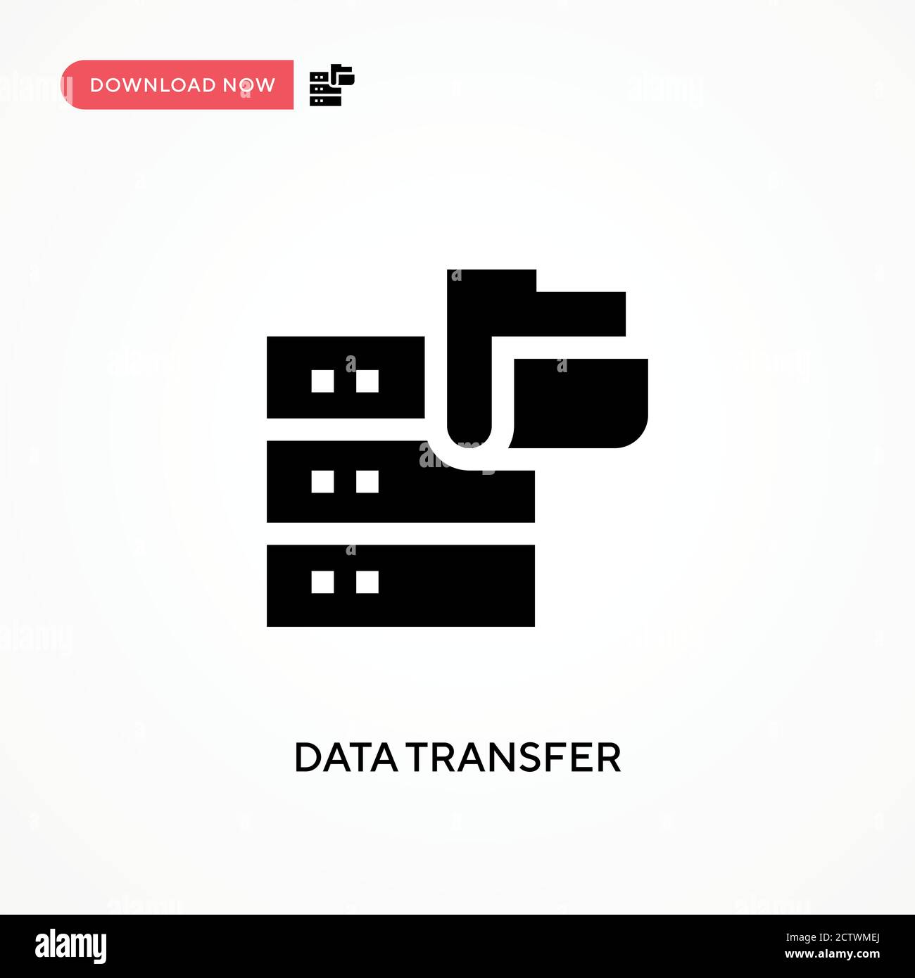 Data transfer vector icon. . Modern, simple flat vector illustration ...