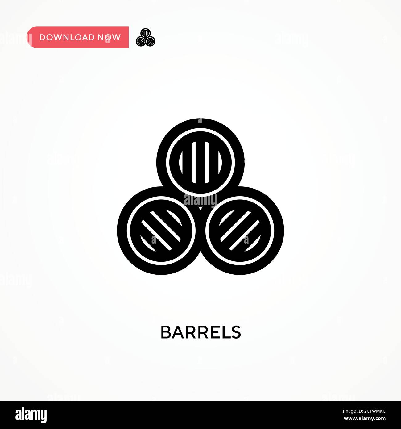 Barrels vector icon. . Modern, simple flat vector illustration for web ...