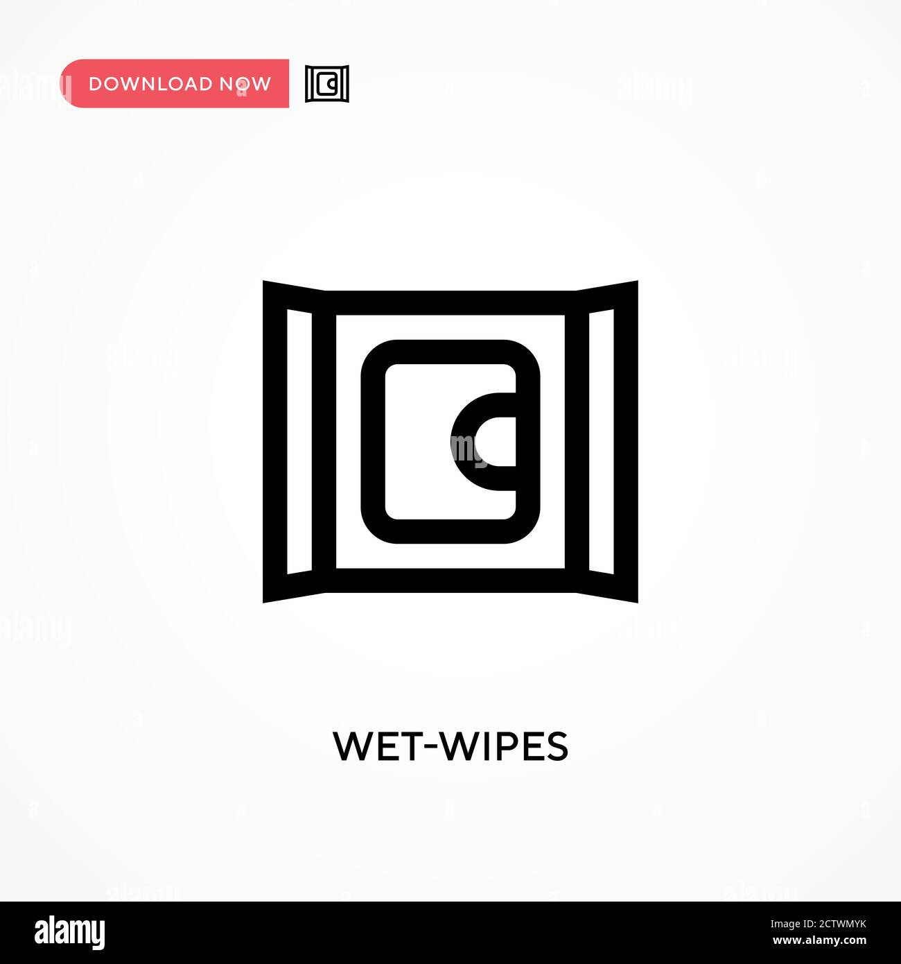 Wet-wipes vector icon. . Modern, simple flat vector illustration for web site or mobile app ...