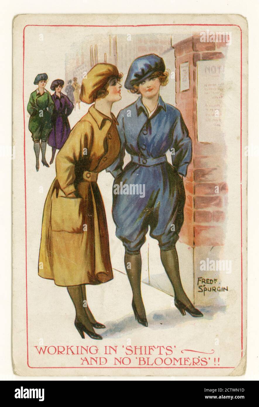 World War One Comic Postcard High Resolution Stock Photography and ...