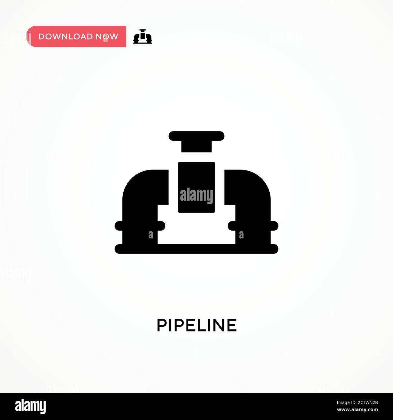 Pipeline vector icon. . Modern, simple flat vector illustration for web ...
