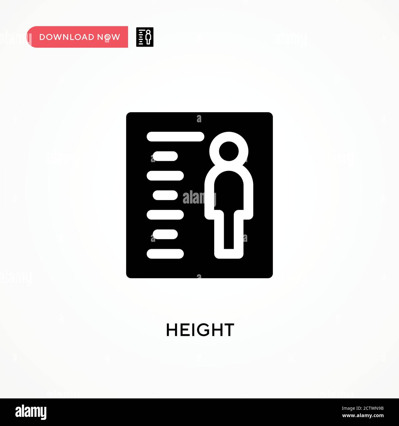 Measuring height length icon ruler hi-res stock photography and images ...