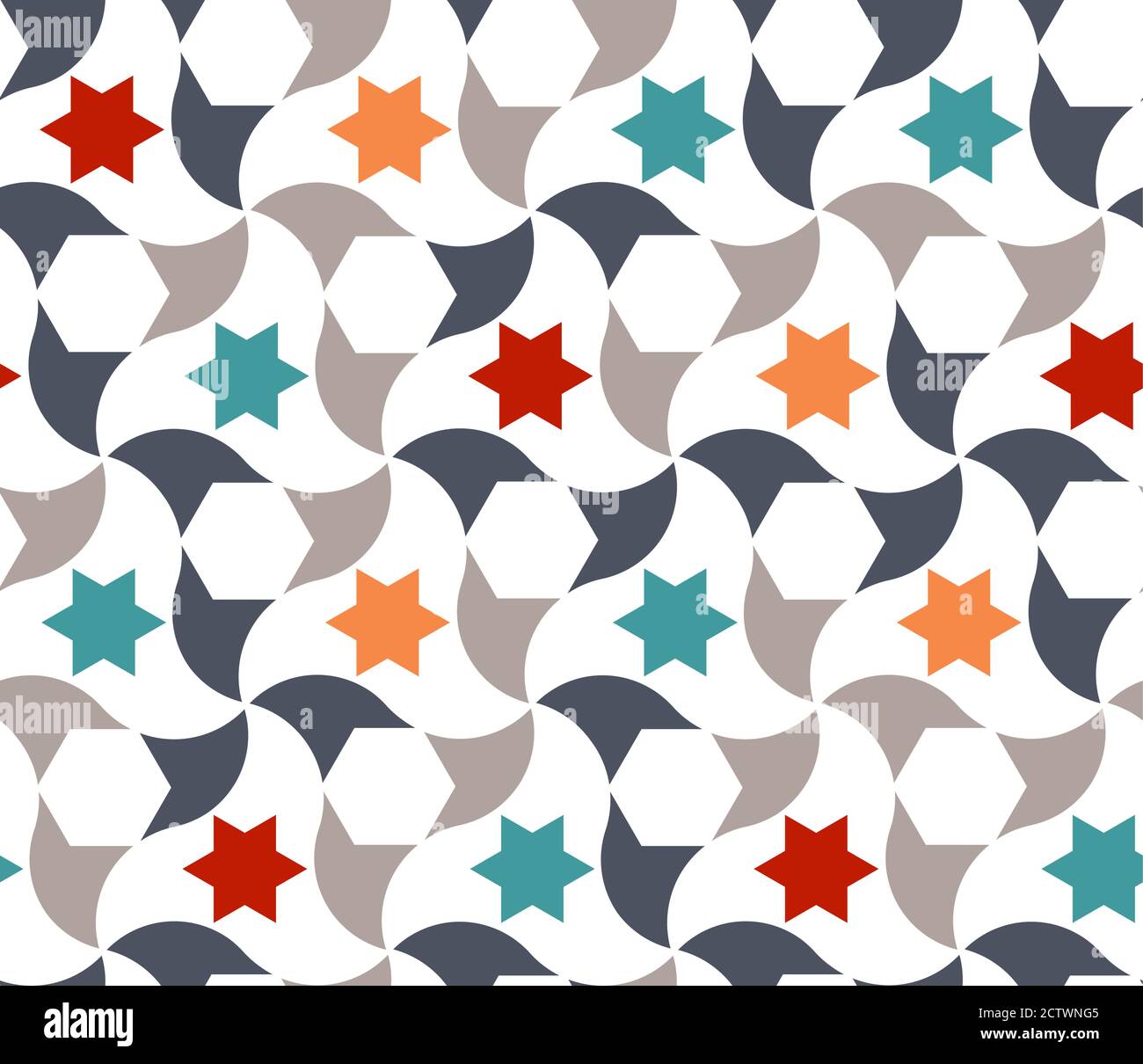 Geometric arabic stars pattern. Arabic vector texture, pattern with ...