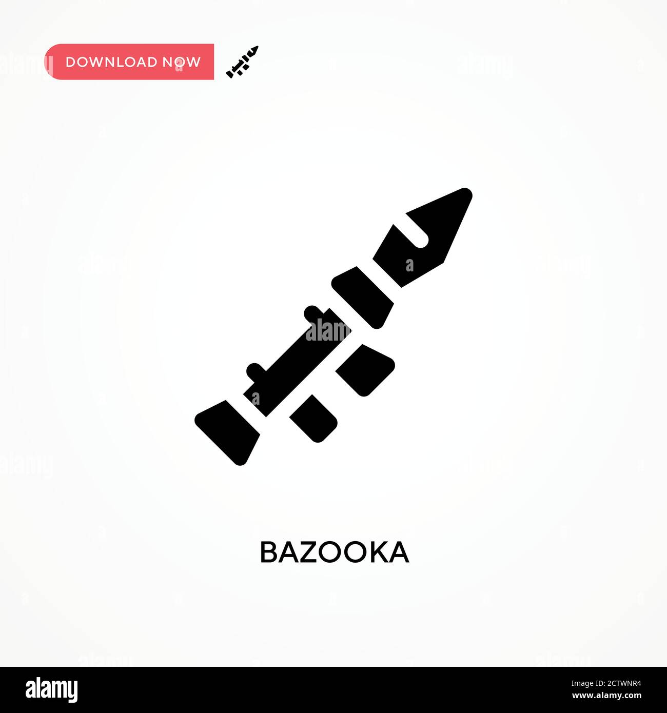 Bazooka vector icon. . Modern, simple flat vector illustration for web site or mobile app Stock ...