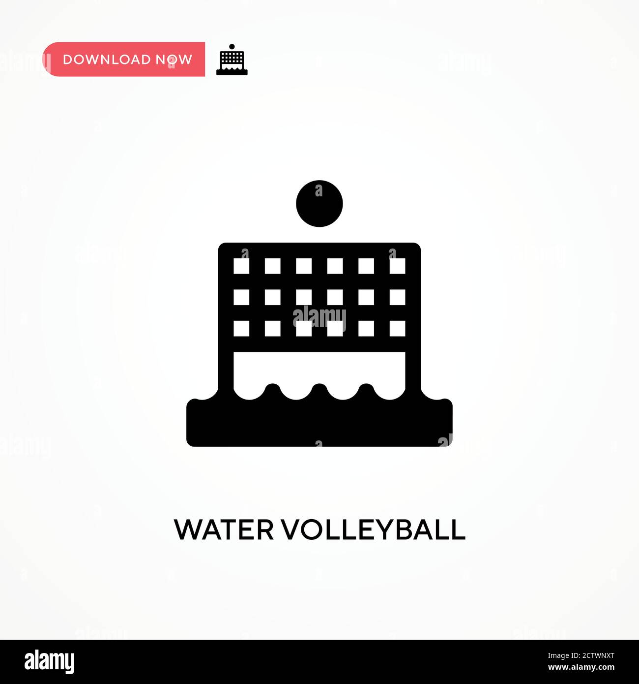 Water volleyball vector icon. . Modern, simple flat vector illustration ...