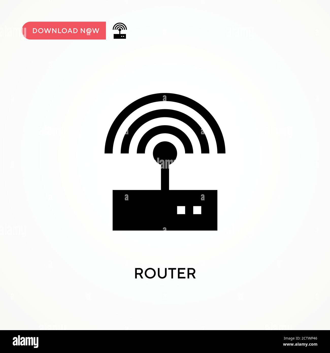 Router vector icon. . Modern, simple flat vector illustration for web ...