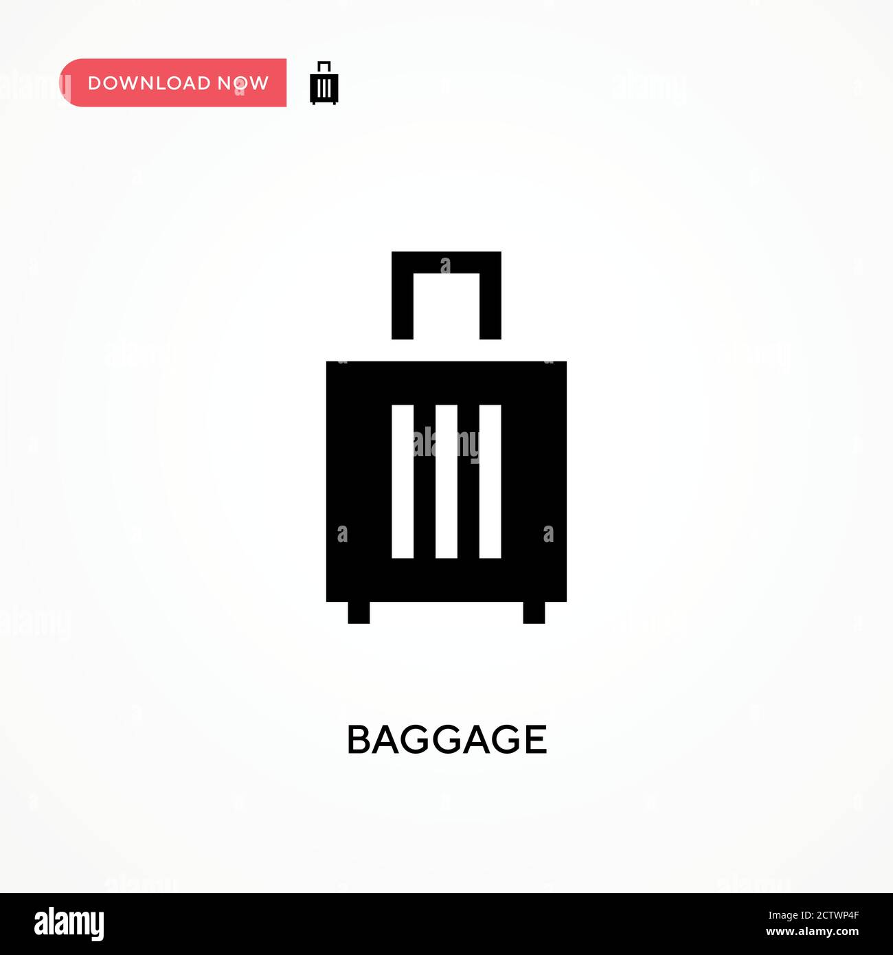 Baggage vector icon. . Modern, simple flat vector illustration for web ...