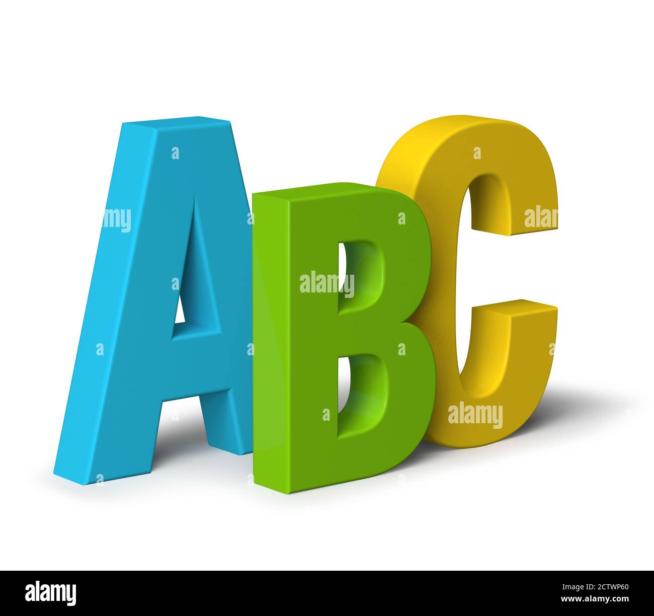 3d block letters hi-res stock photography and images - Alamy