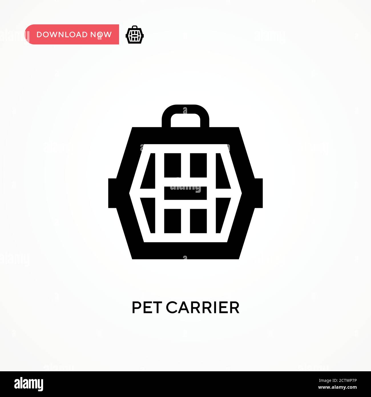 Pet carrier vector icon. . Modern, simple flat vector illustration for ...