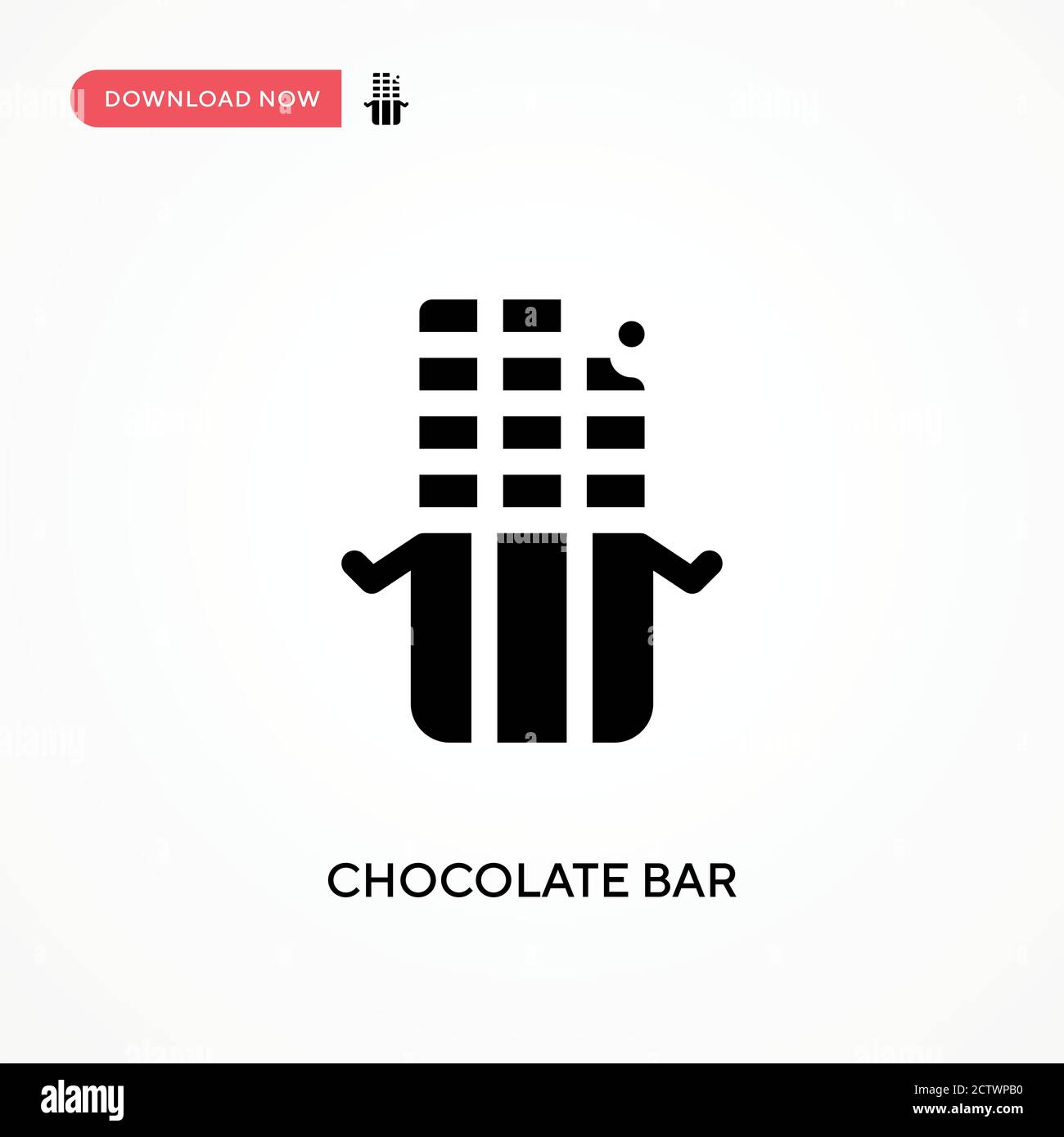 Chocolate bar vector icon. . Modern, simple flat vector illustration ...